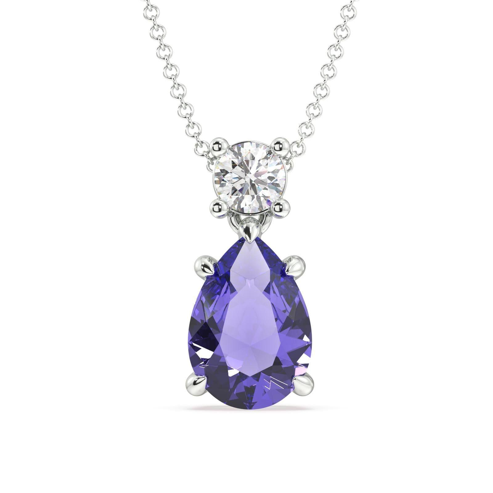 Reigne Tanzanite and Diamond Pendant | Artelia